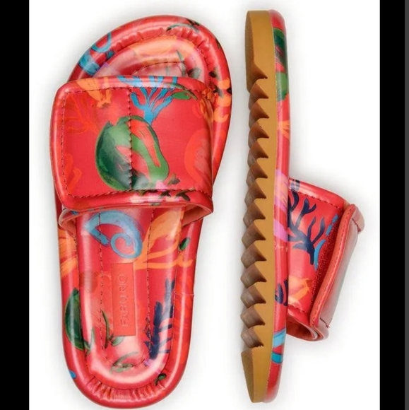 FARM Rio | Shoes | Farm Rio Pink Fruits Puffy Slide | Poshmark